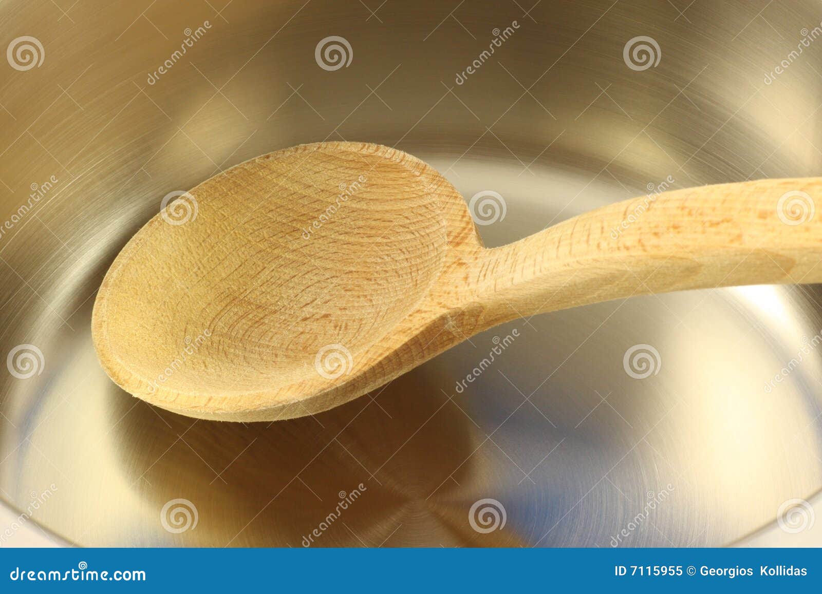 Empty pot with spoon stock image. Image of hunger, kitchenware - 7115955