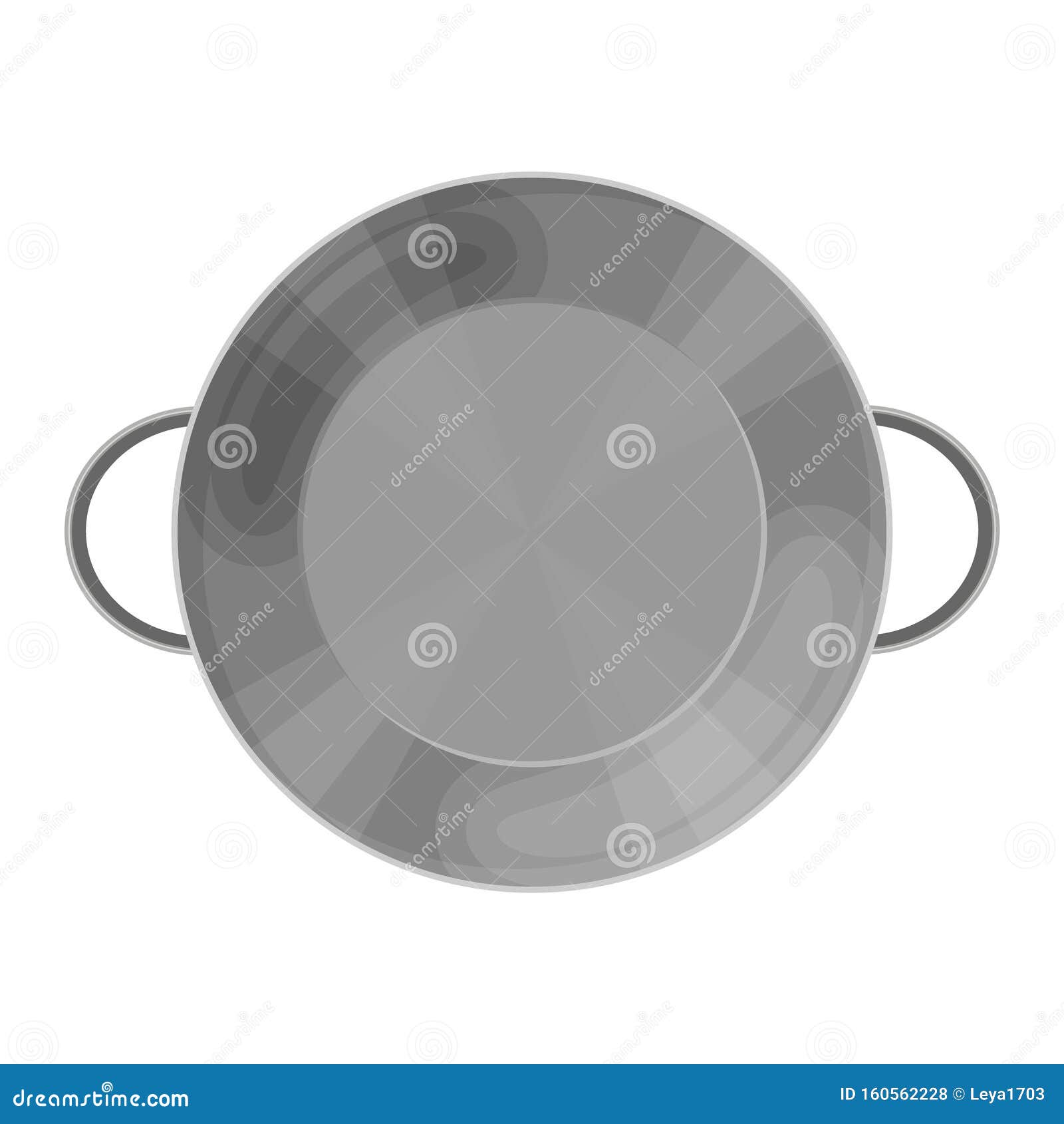 Empty Pot on White Background. Vector Illustration Stock Vector ...