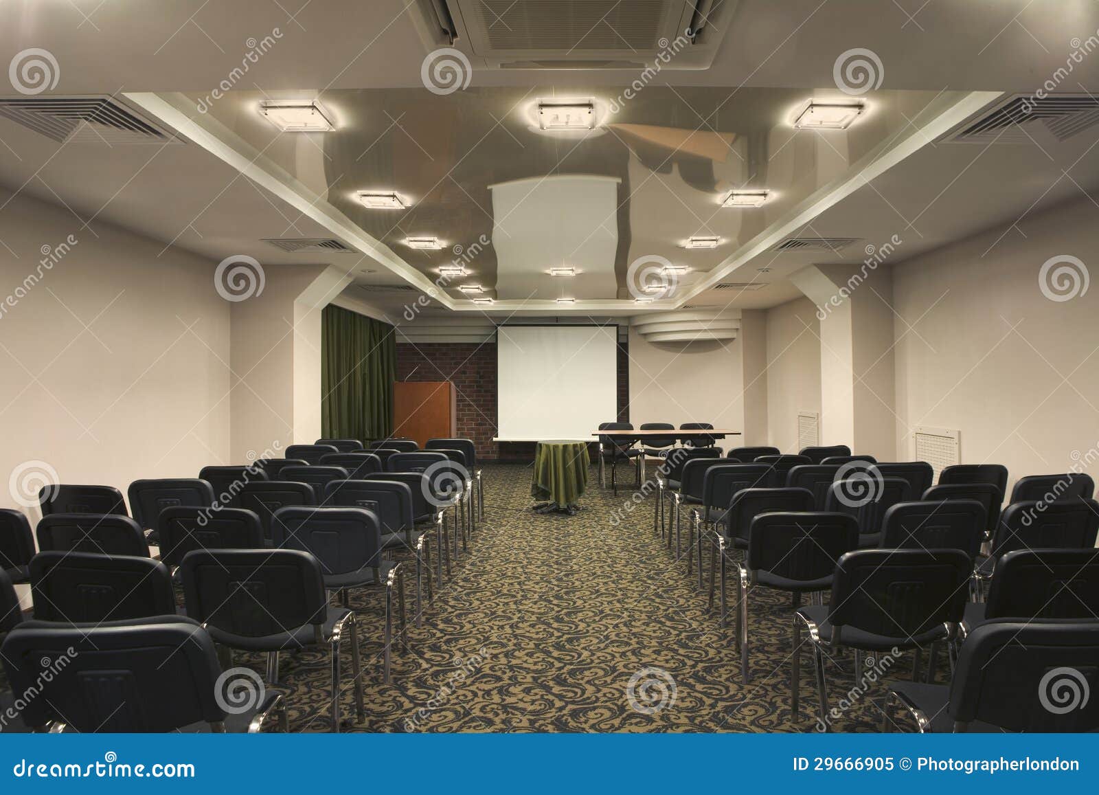 Empty Presentation Room stock image. Image of emptiness - 29666905
