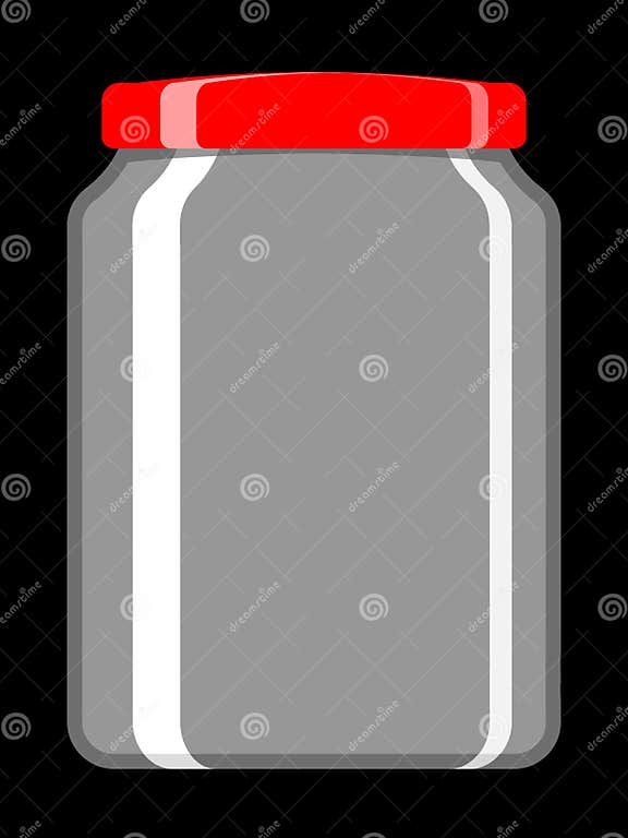 Empty preserving jar stock vector. Illustration of empty - 10116297