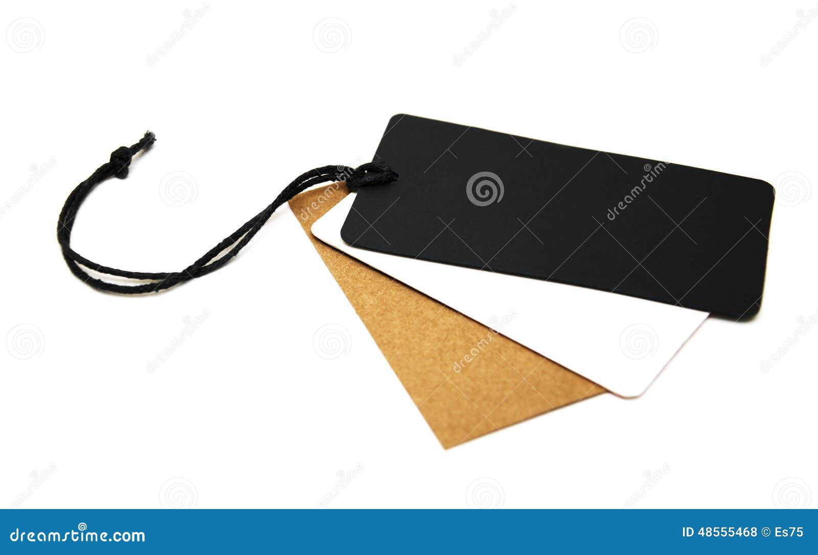 Empty price tags stock photo. Image of detail, hang, rope - 48555468