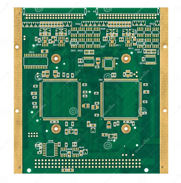 Empty Printed Circuit Board (PCB) Stock Photo - Image of hightech ...
