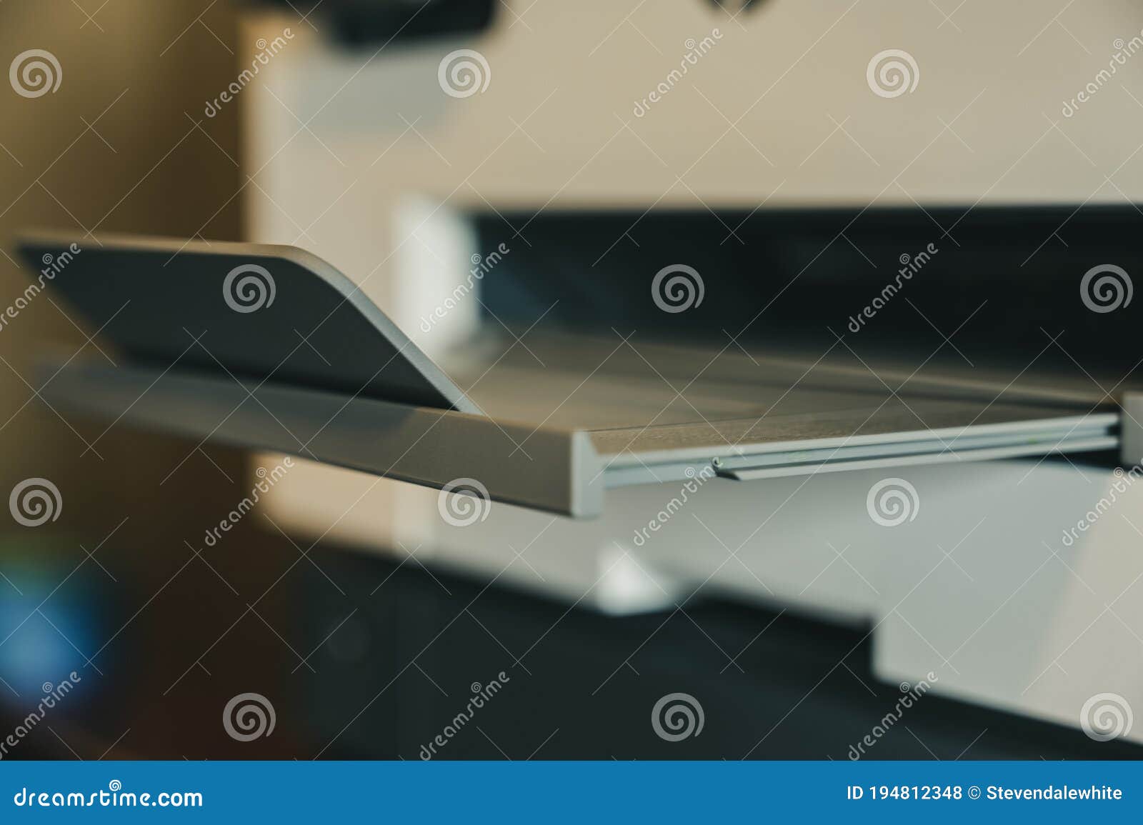 Empty Printer Tray in Home Office Stock Photo - Image of modern, laser ...