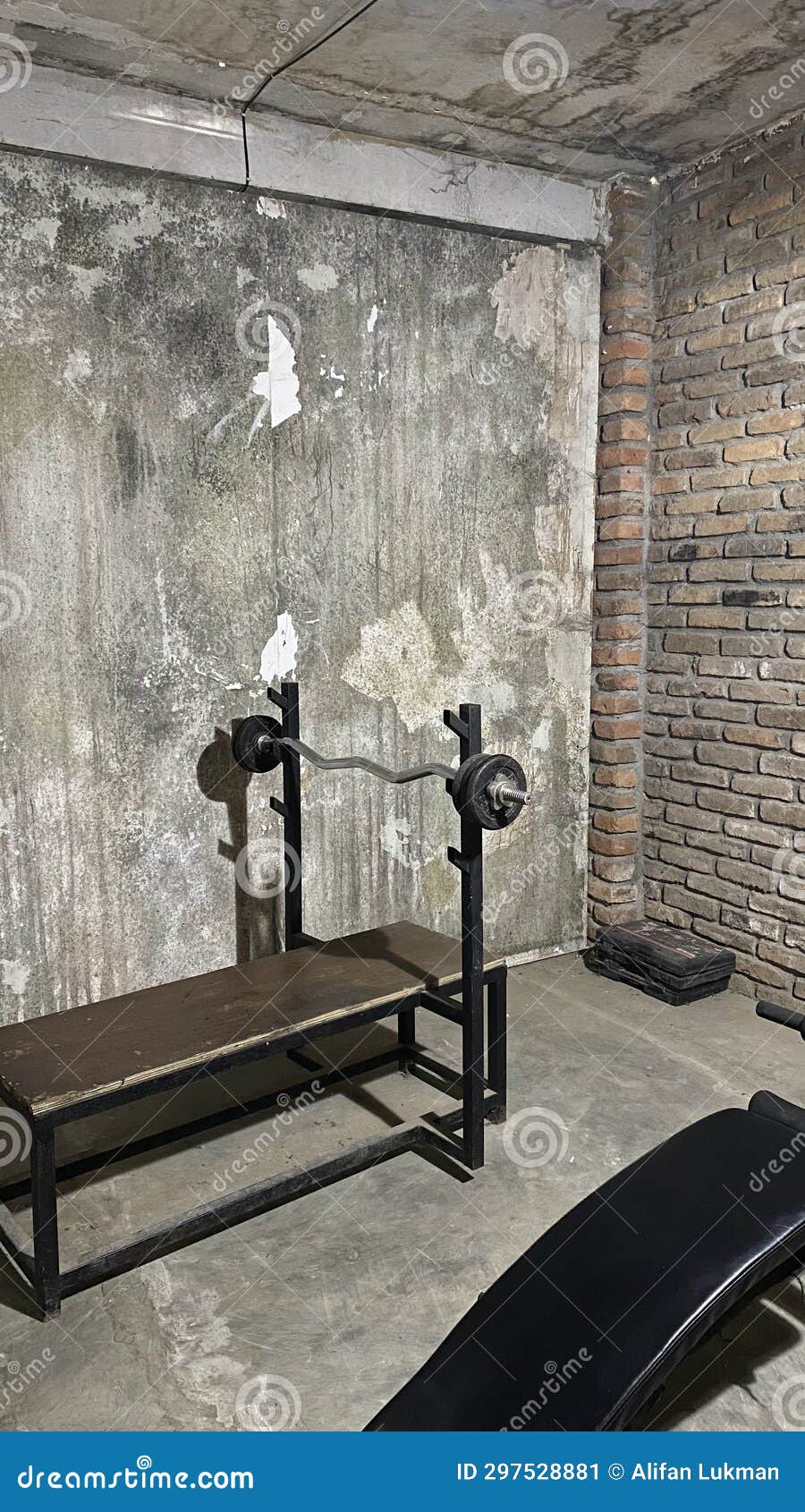 Empty Prison Cell with Gym Equipment Stock Image - Image of aging, hard ...