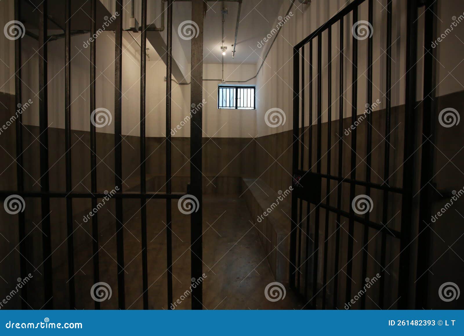 Empty prison in hong kong stock image. Image of retro - 261482393