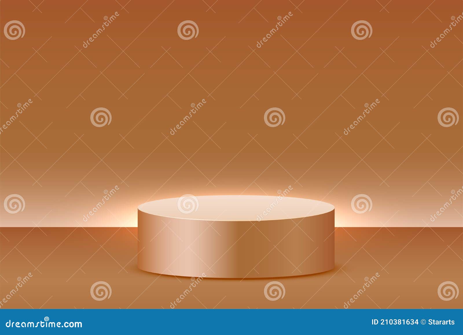 Empty Product Display Background with Podium Platform Stock Vector ...