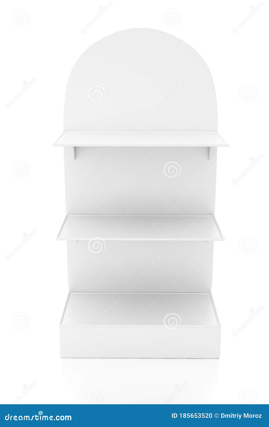 Empty Product Display Stand Stock Illustration - Illustration of ...