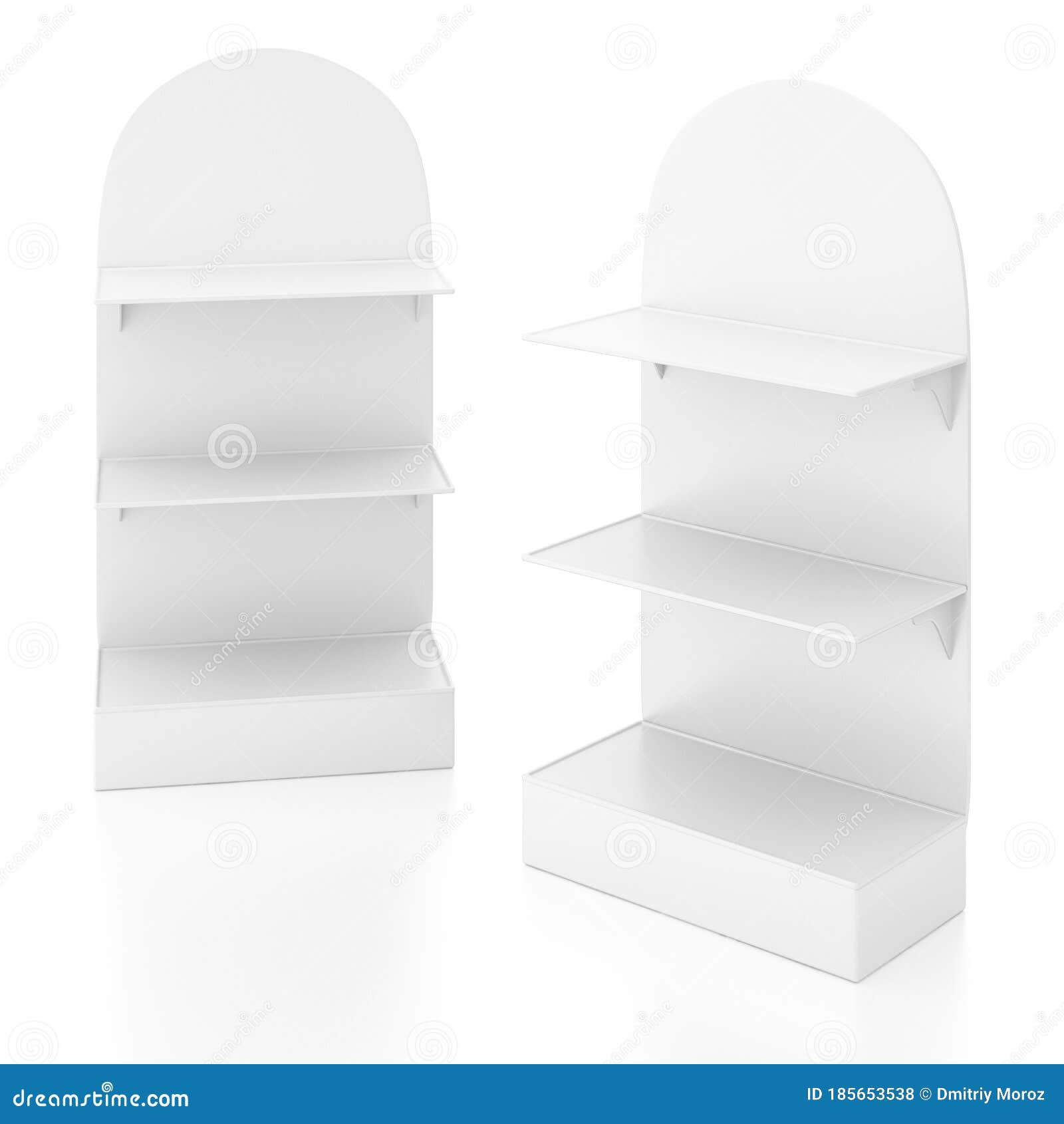Empty Product Display Stand Stock Illustration - Illustration of ...