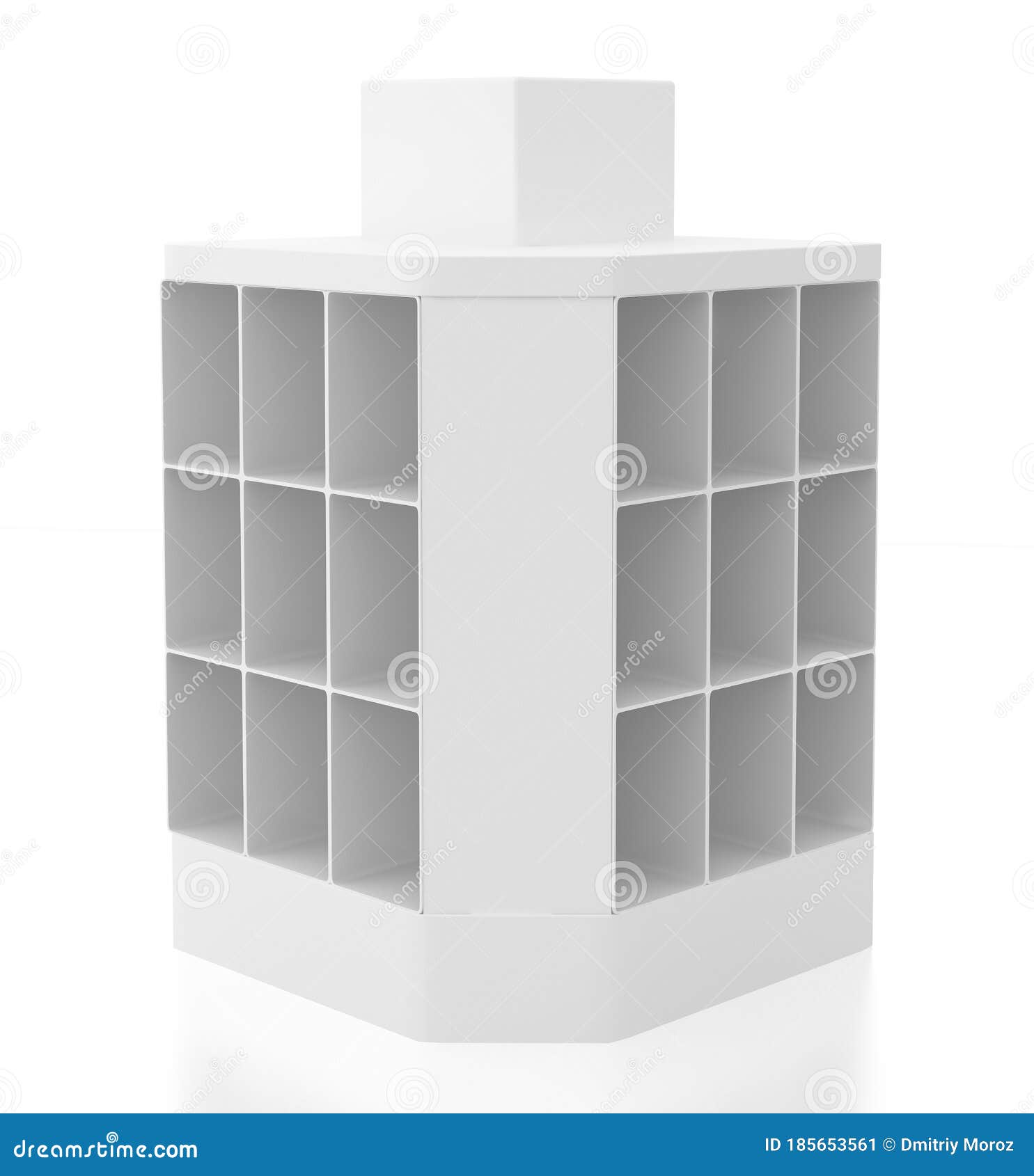 Empty Product Display Stand Stock Illustration - Illustration of ...