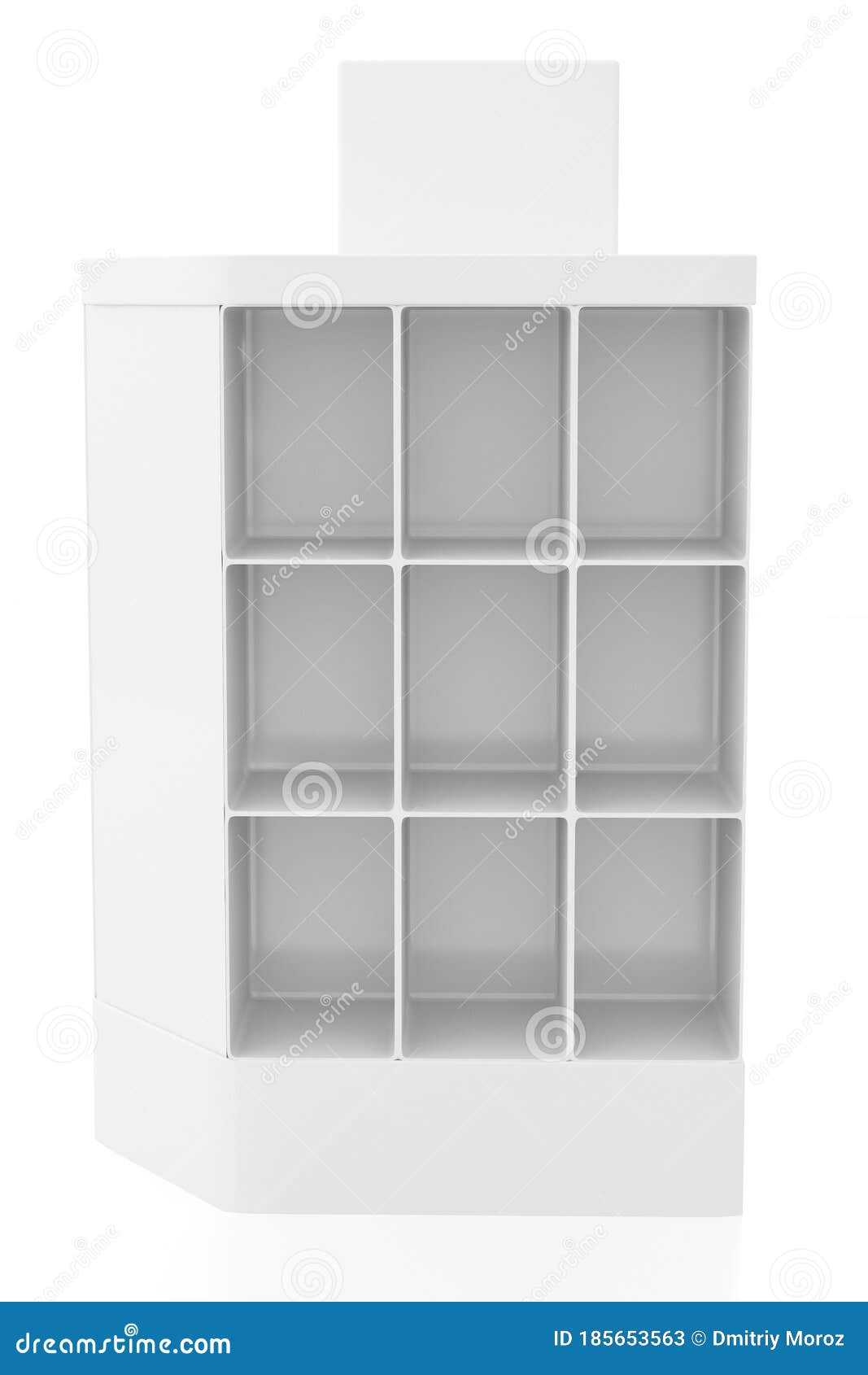 Empty Product Display Stand Stock Illustration - Illustration of ...