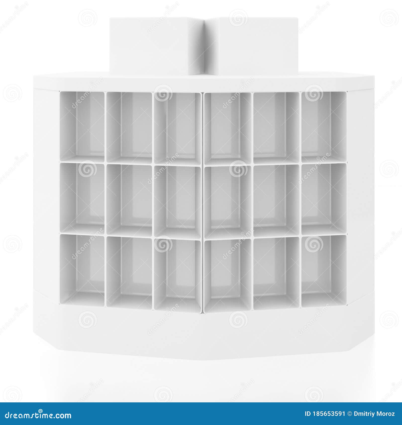 Empty Product Display Stand Stock Illustration - Illustration of ...