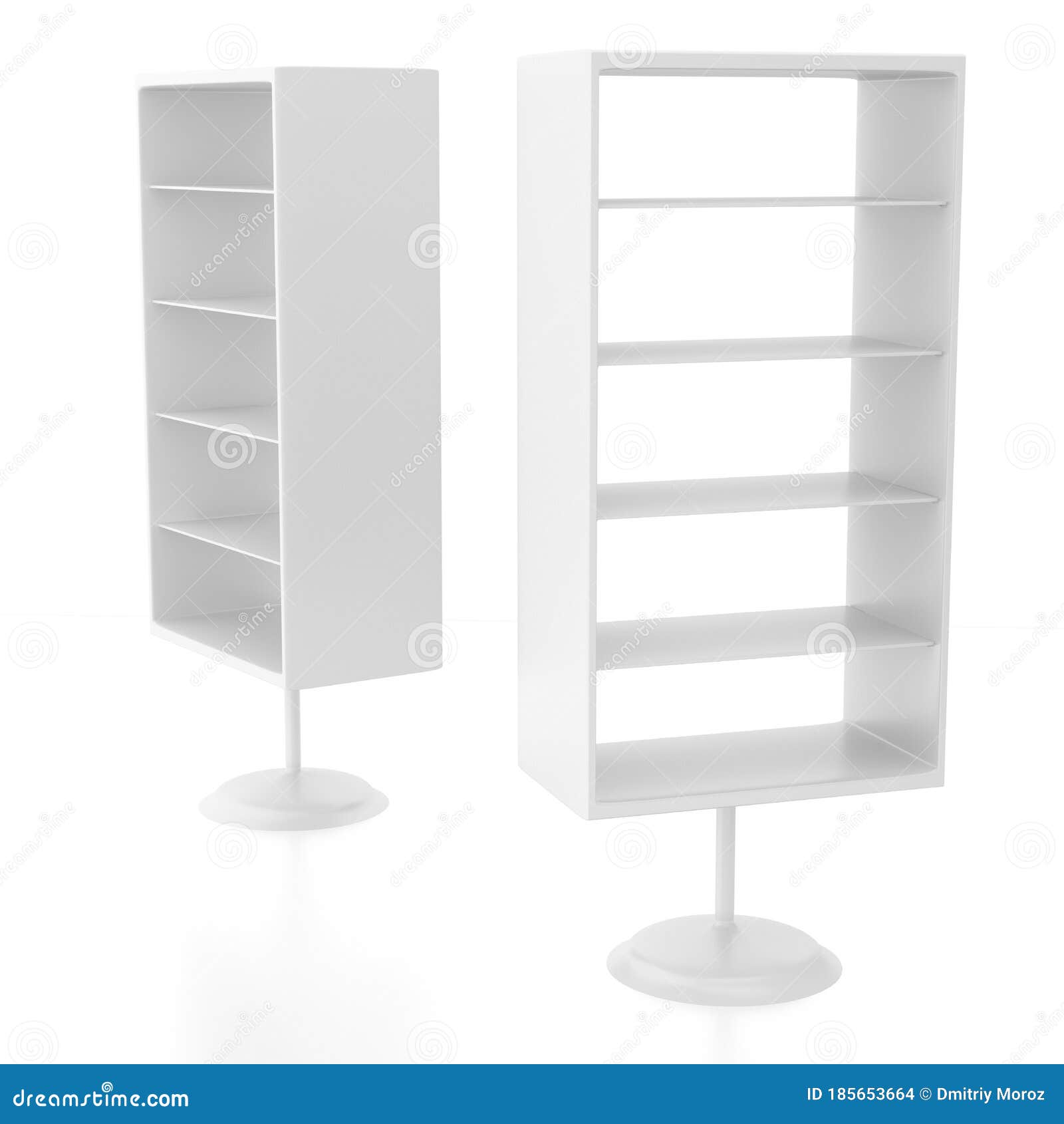 Empty Product Display Stand Stock Illustration - Illustration of empty ...