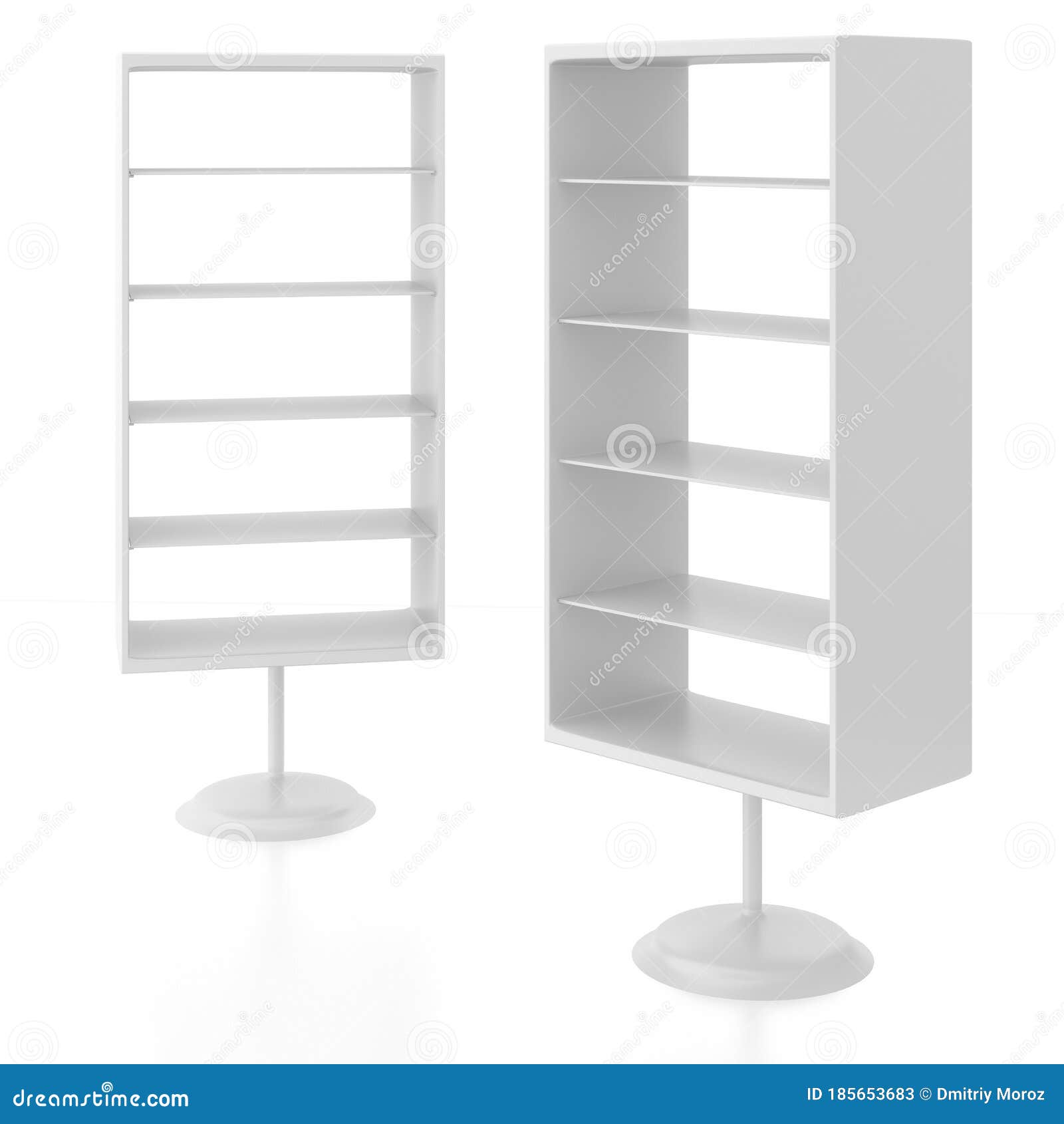 Empty Product Display Stand Stock Illustration - Illustration of ...