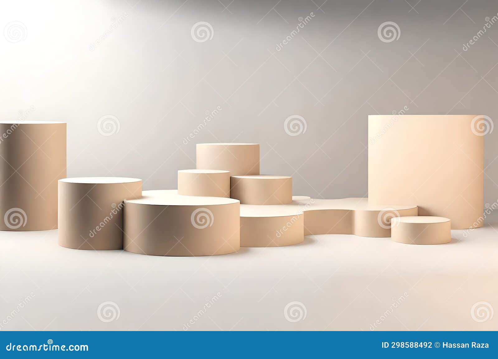 Empty Product Stand, Platform, and Podium in 3D for Presentations ...