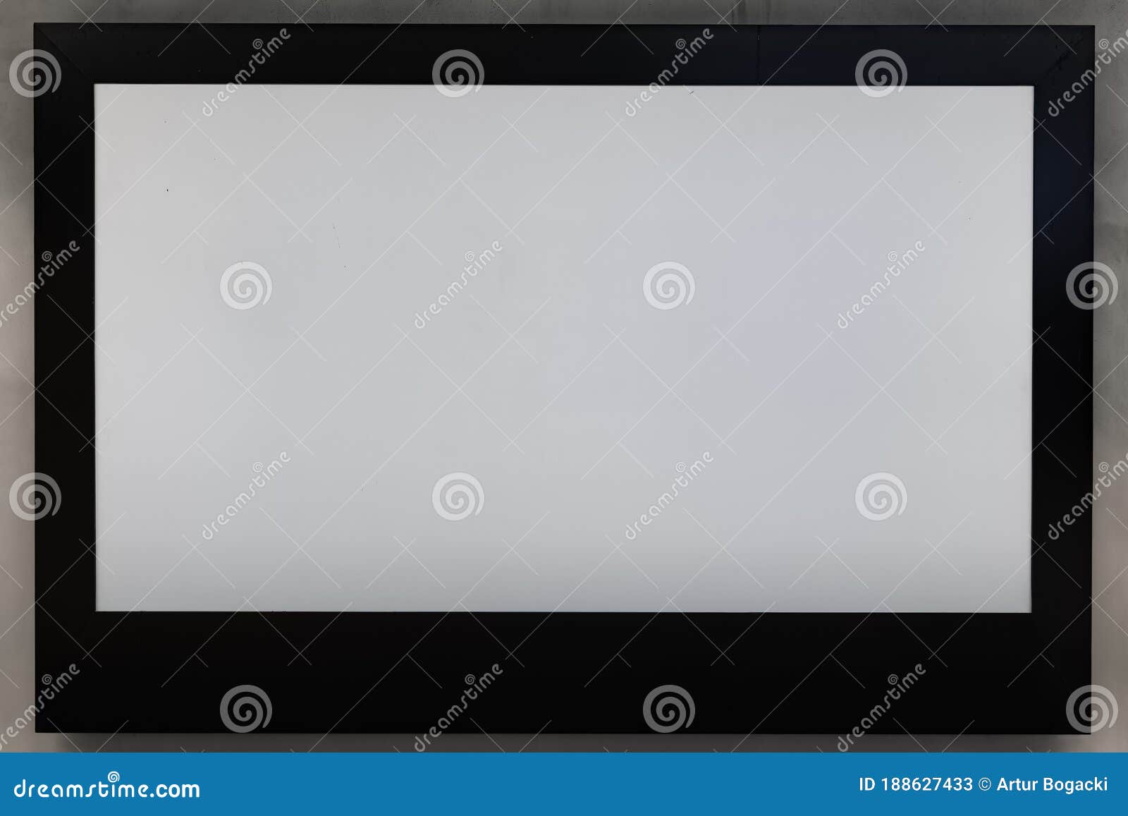 Empty Projection Screen Background for Ads Stock Image - Image of ...