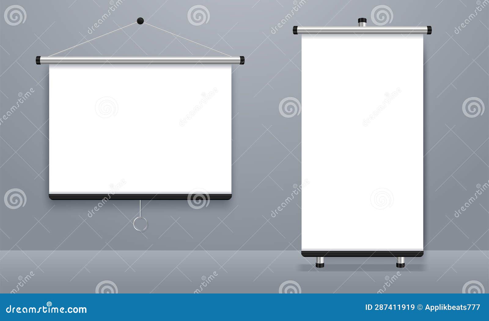 Empty Projection Screen, Presentation Board, Blank Whiteboard for ...