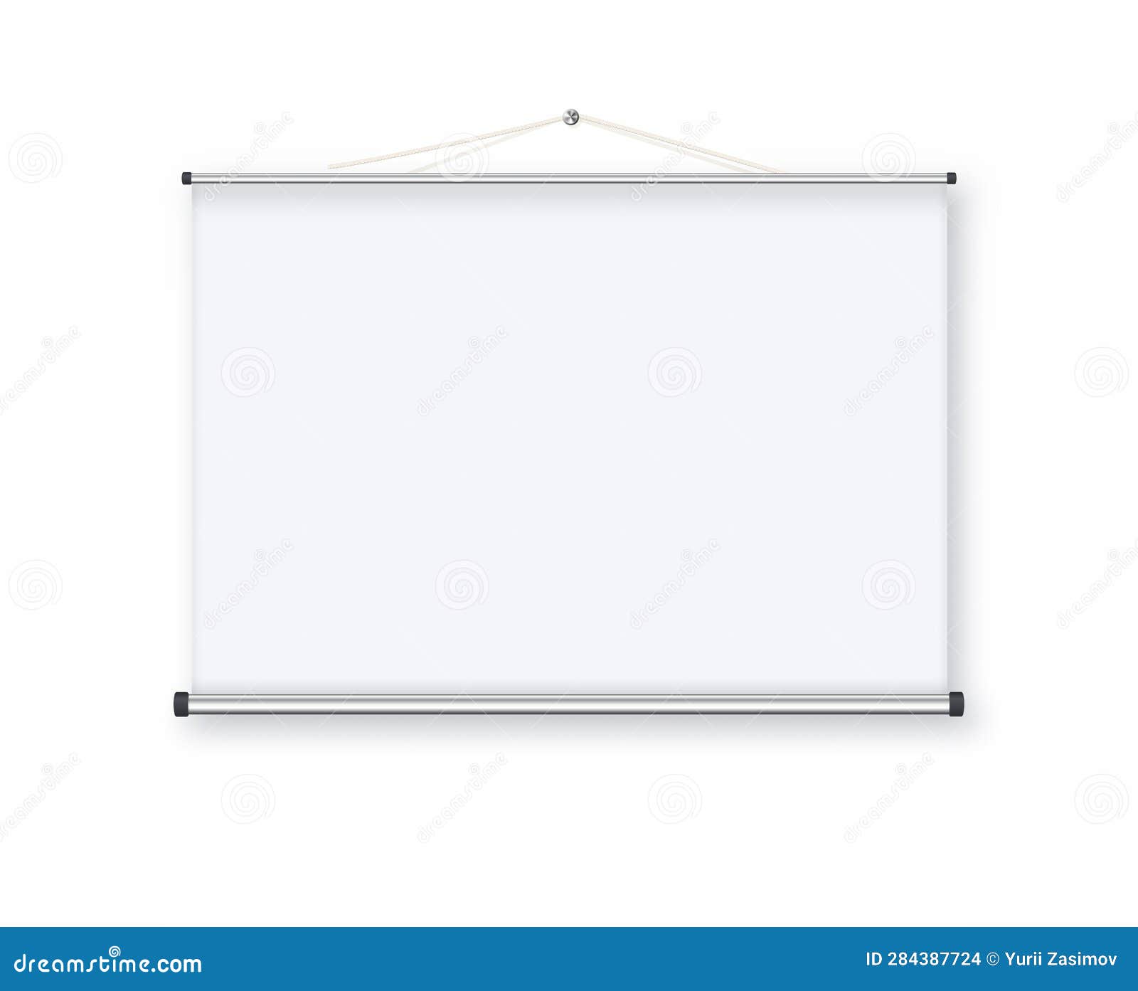 Horizontal Roll Up Banner Isolated On The White Background. Design ...