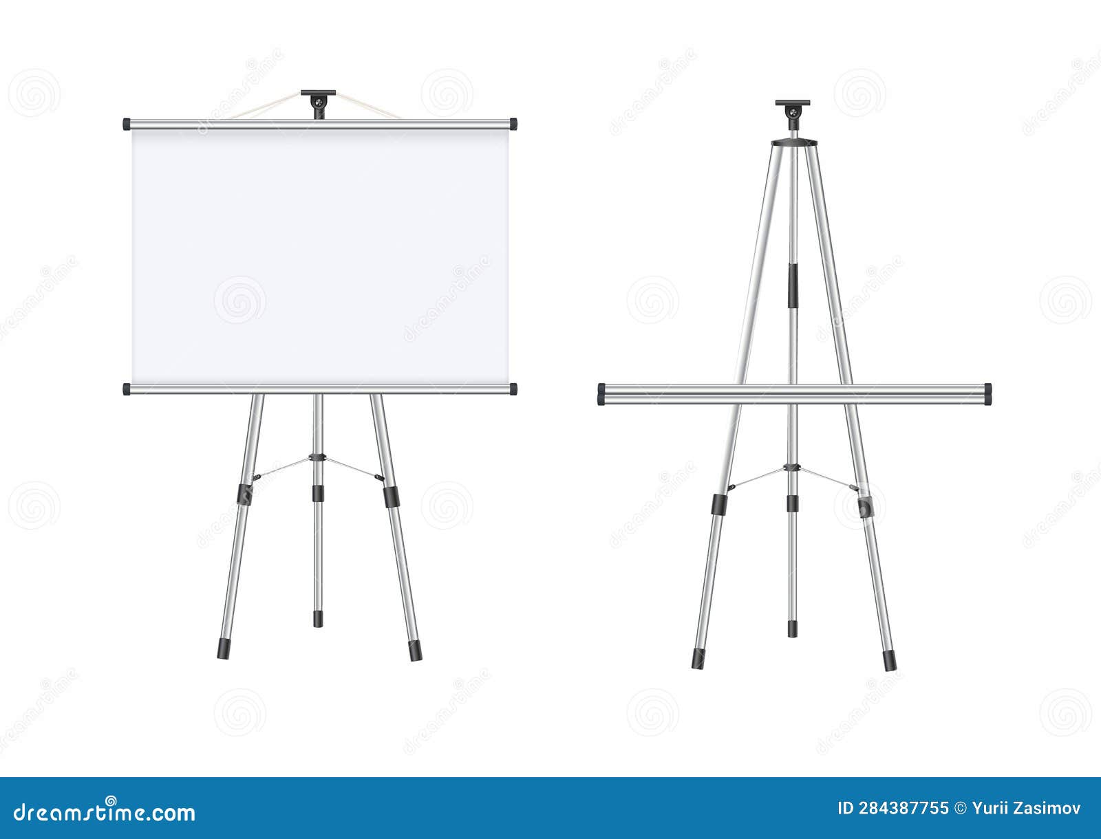 Horizontal Roll Up Banner Isolated On The White Background. Design ...