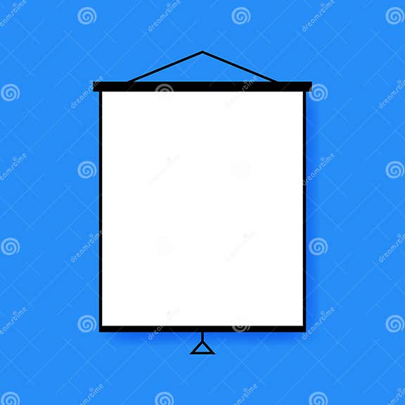 Empty Projection Screen, Presentation Board. Whiteboard Mock Up ...