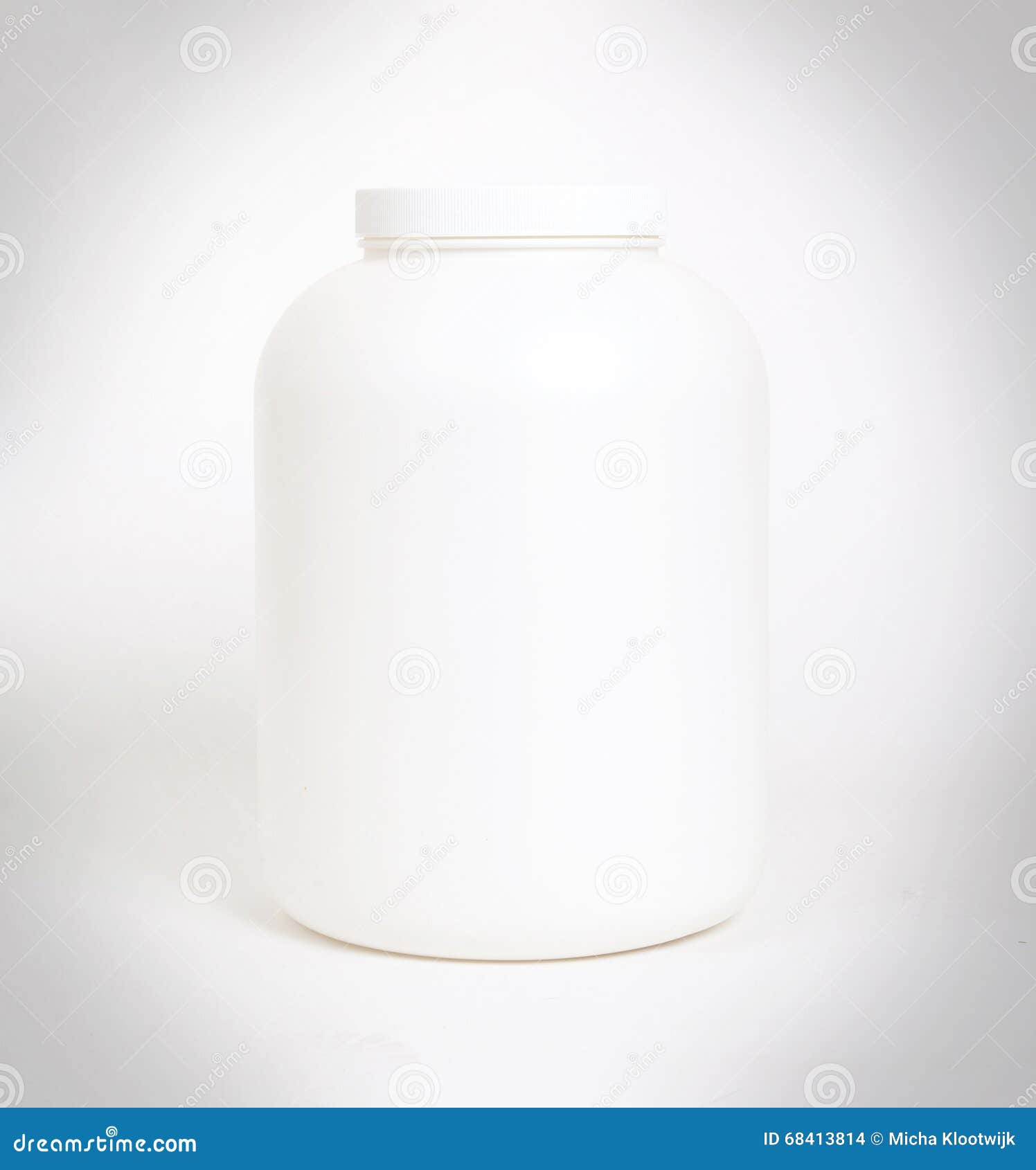 Empty Protein Powder Container Stock Photo - Image of fitness, white ...