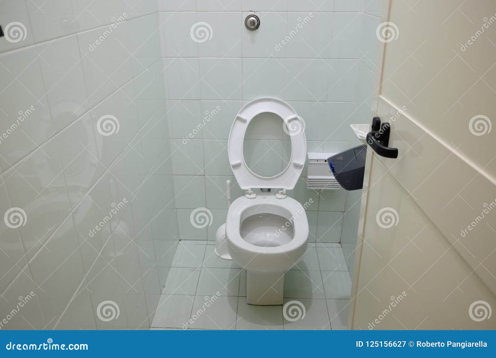 Empty public toilet stock image. Image of clean, design - 125156627