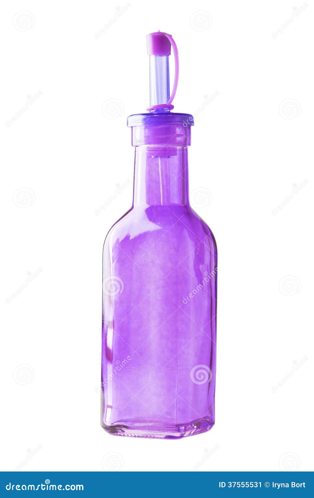 Empty purple glass bottle stock image. Image of background - 37555531