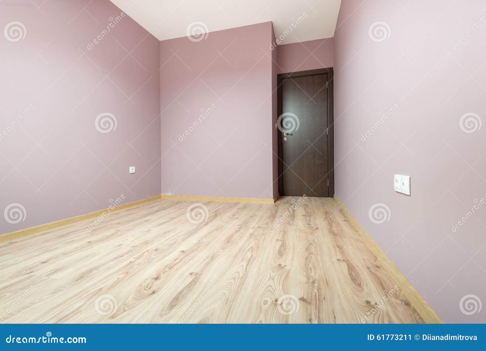 Empty purple room stock image. Image of wall, architecture - 61773211