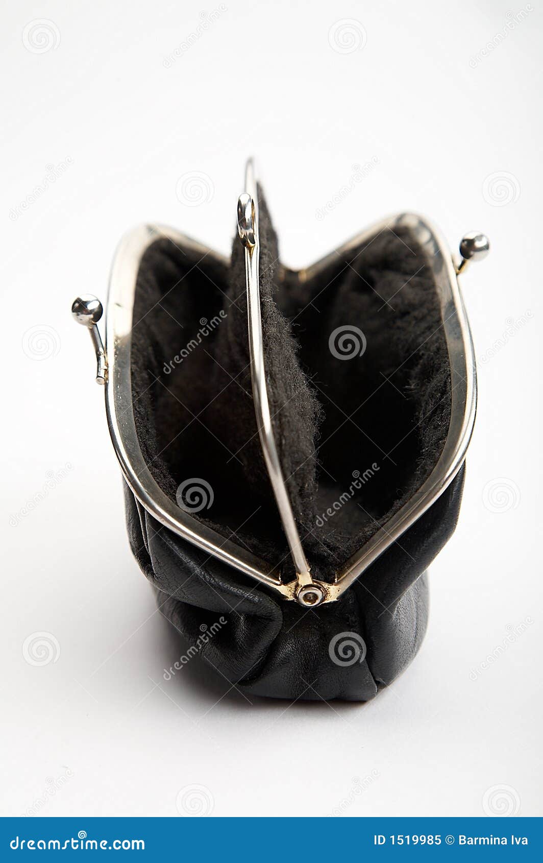 Empty purse stock image. Image of wallet, isolated, expenses - 1519985