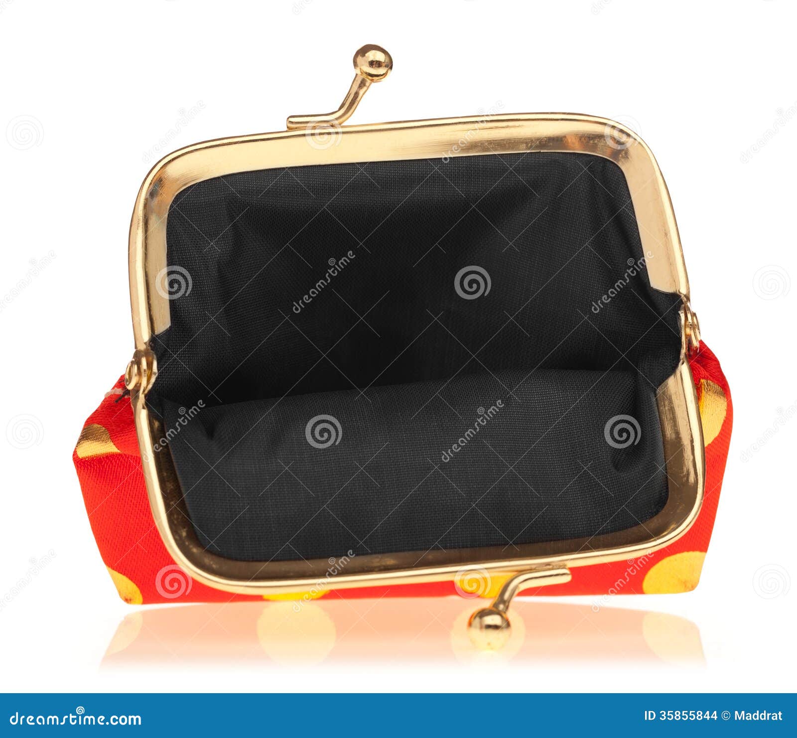 Empty purse stock photo. Image of shopping, success, polka - 35855844