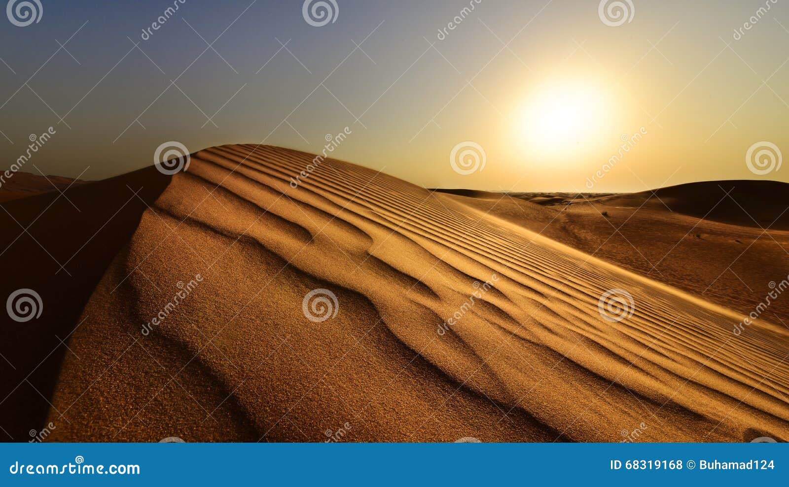 Empty Quarter stock photo. Image of middle, shades, sunset - 68319168