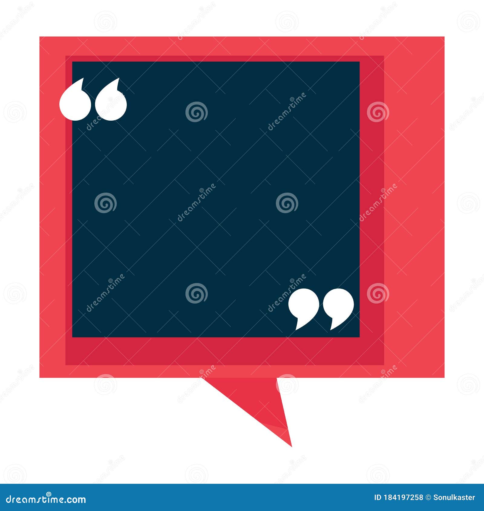 3D Empty Quotation Marks Frame On White Wall Royalty-Free Stock Image ...
