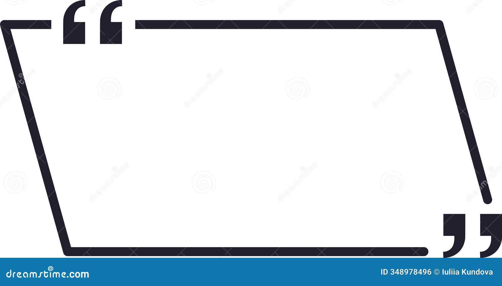 Empty Quote Frame is Waiting To Be Filled with a Text Message, Quote or ...