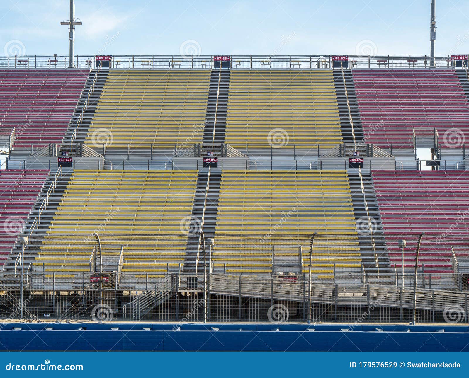 Empty Race Track Stadium Bleachers Stock Image - Image of grandstand ...
