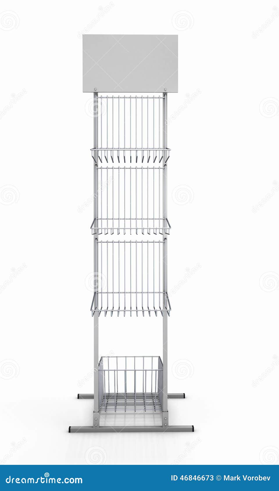 Empty Rack for Promotional Products Stock Illustration - Illustration ...