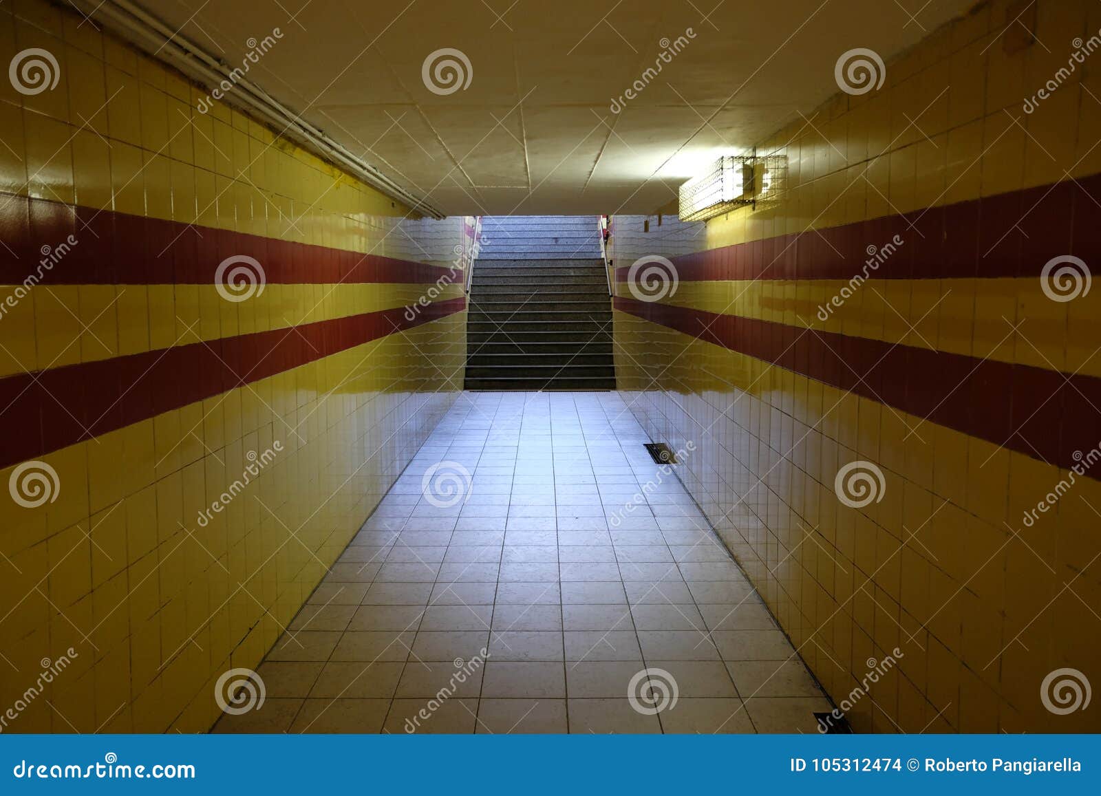 Empty railway underpass stock photo. Image of perspective - 105312474