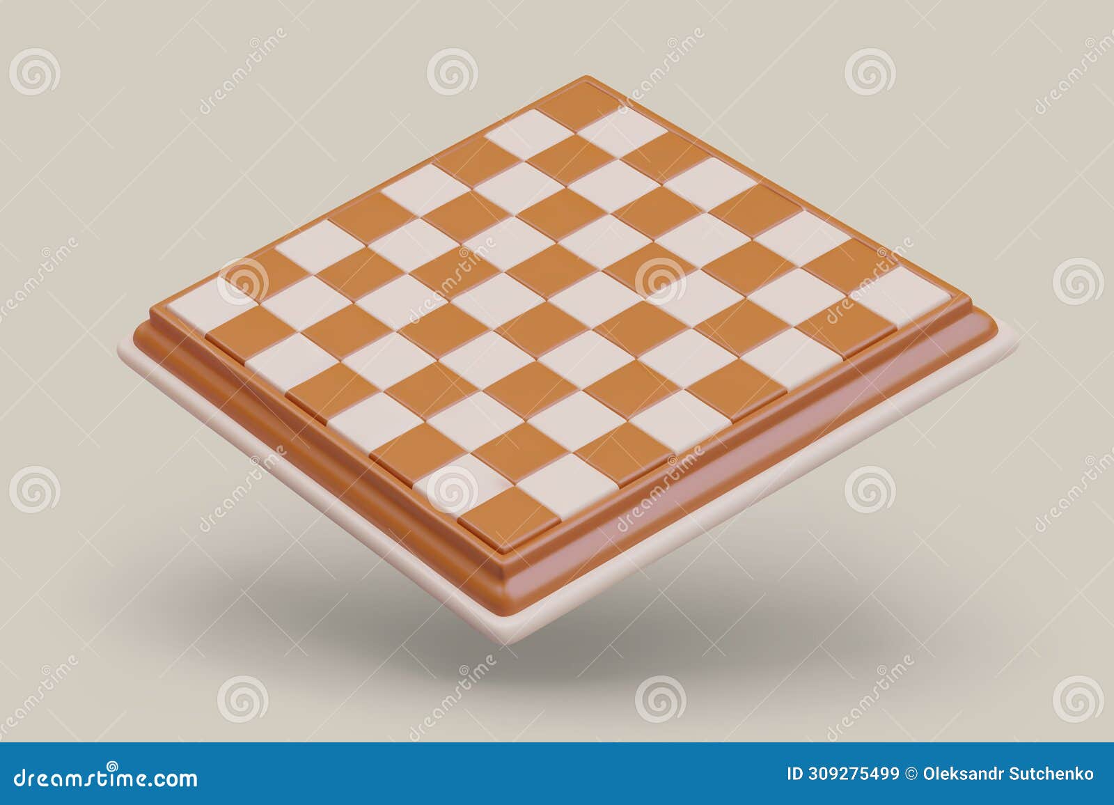 Realistic Chess Queen Stands On White Background. Strongest Game Figure ...