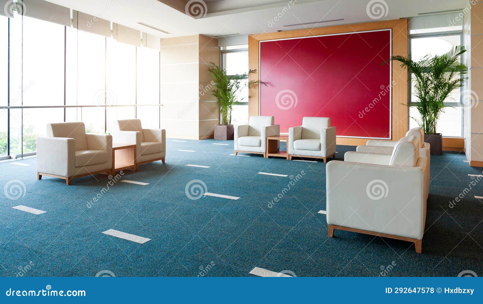 Empty Reception Room in Hotel in China Stock Photo - Image of ...