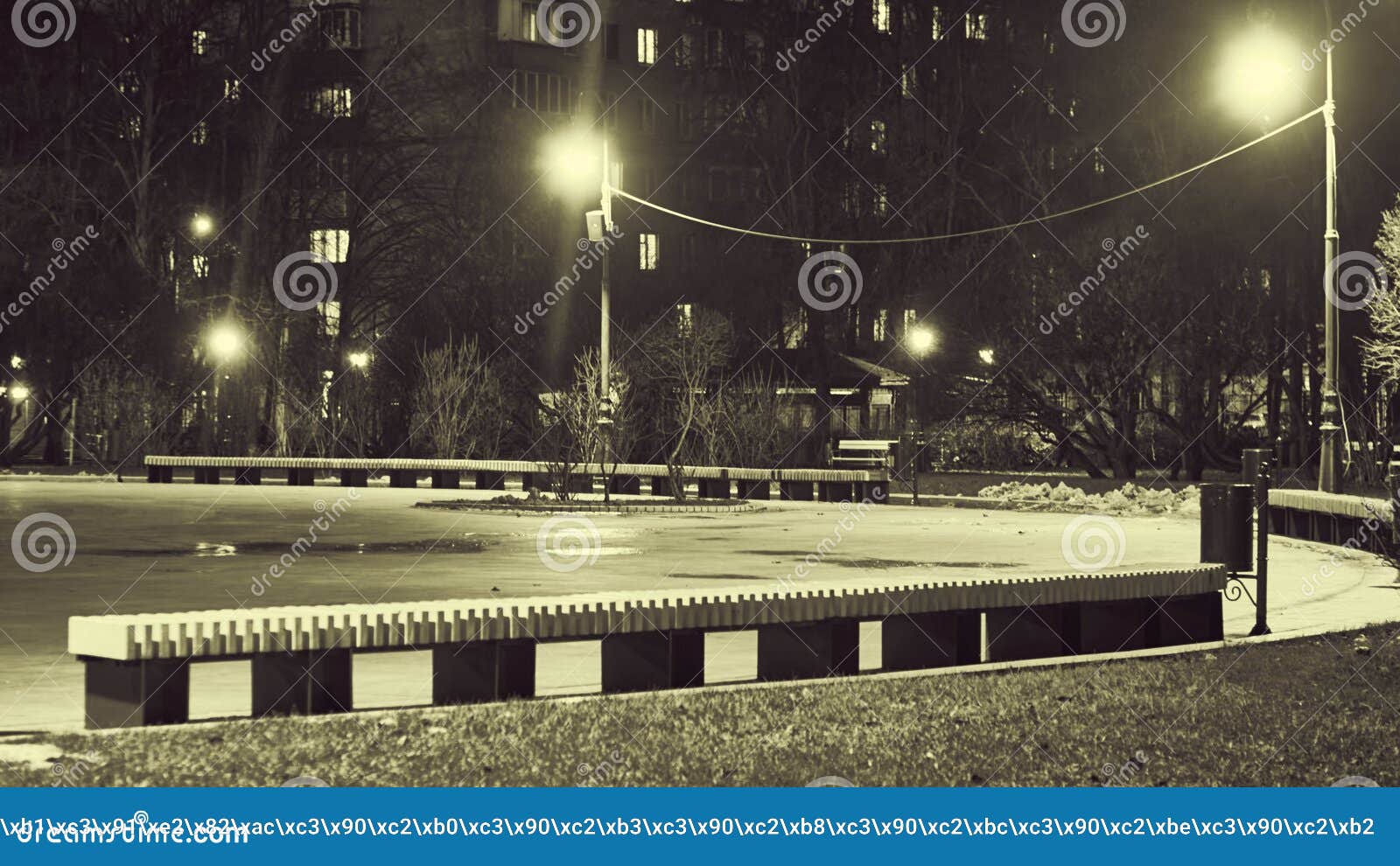 Empty Recreation Park Area in the Evening Editorial Photography - Image ...