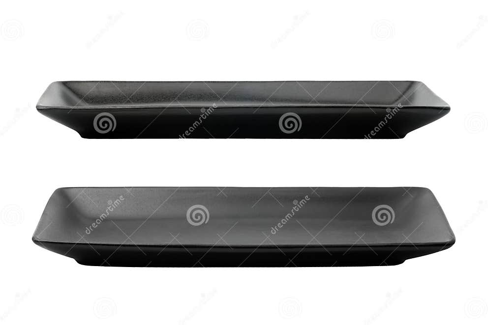 Empty rectangular plate stock illustration. Illustration of restaurant ...