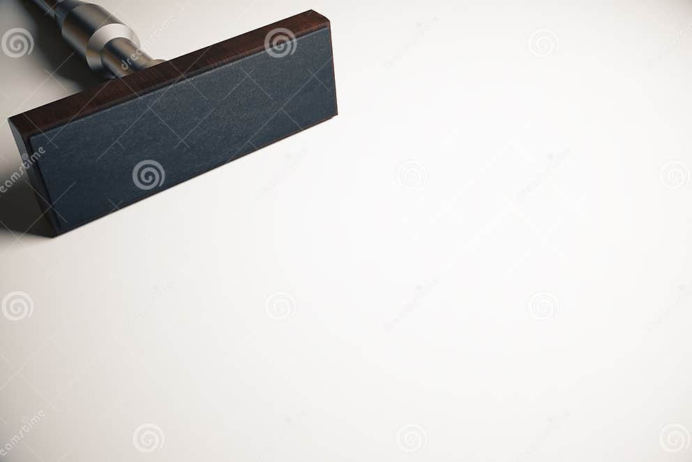 Empty rectangular stamper stock illustration. Illustration of blank ...