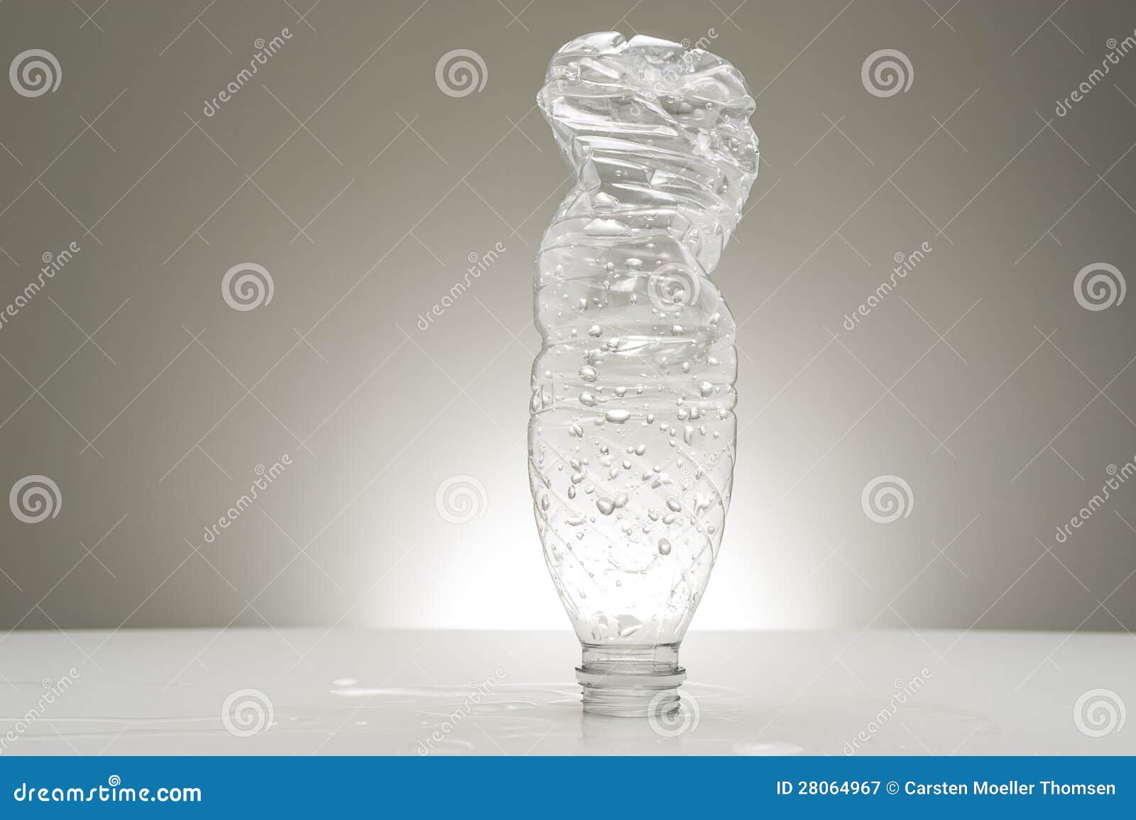 Empty Recyclable Plastic Water Bottle Stock Image - Image of clear ...