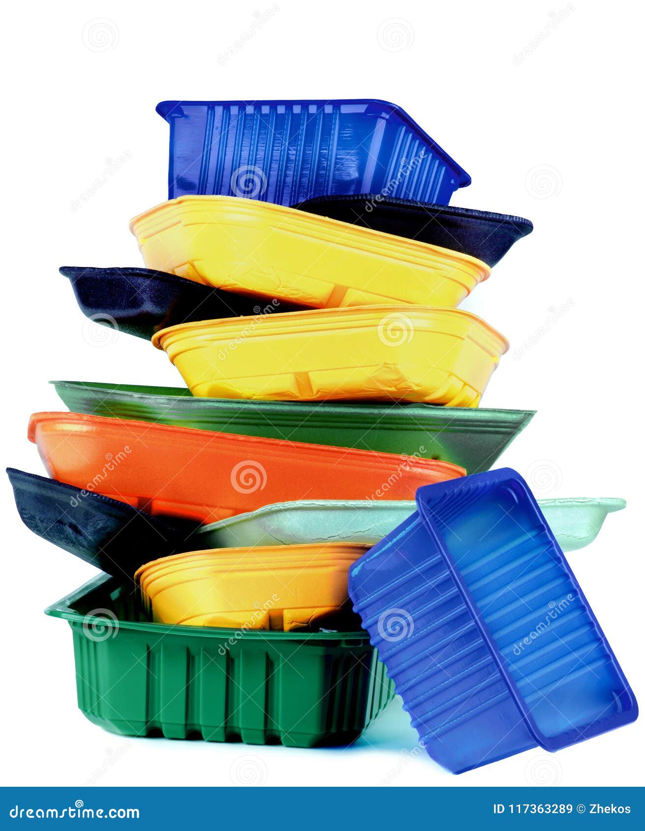 Empty Recycled Trays stock image. Image of storage, molded - 117363289