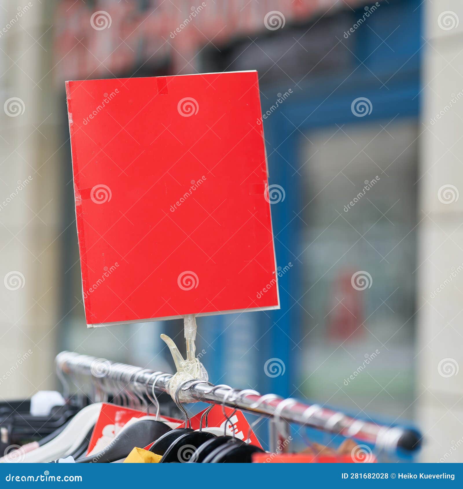 Empty Red Blank Sign with Text Space Stock Photo - Image of message ...