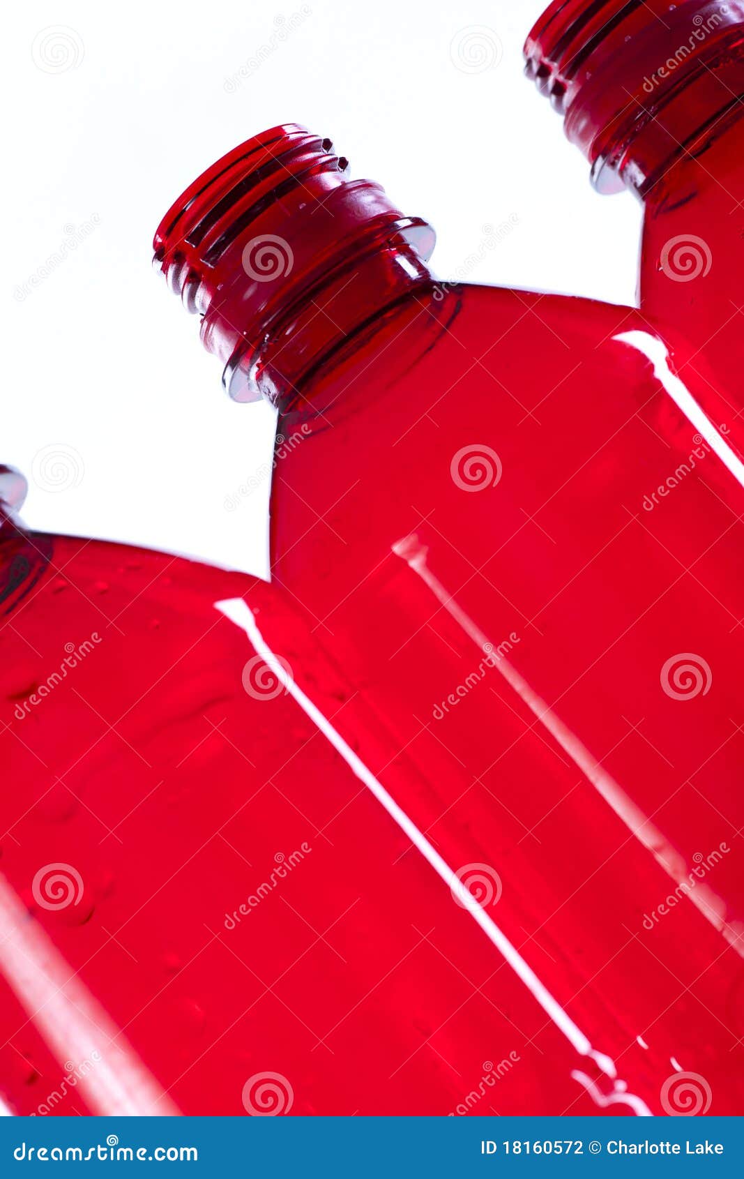 Empty Red Bottles stock photo. Image of bottle, isolated - 18160572