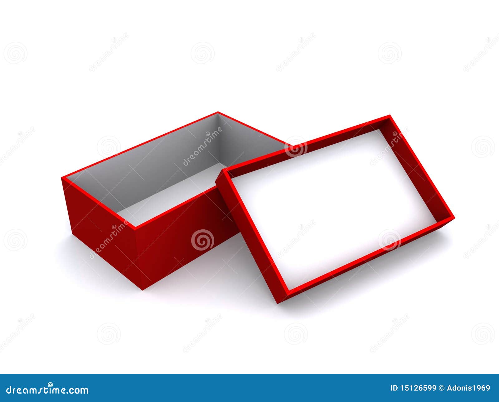 Empty red box stock illustration. Illustration of wrapping - 15126599