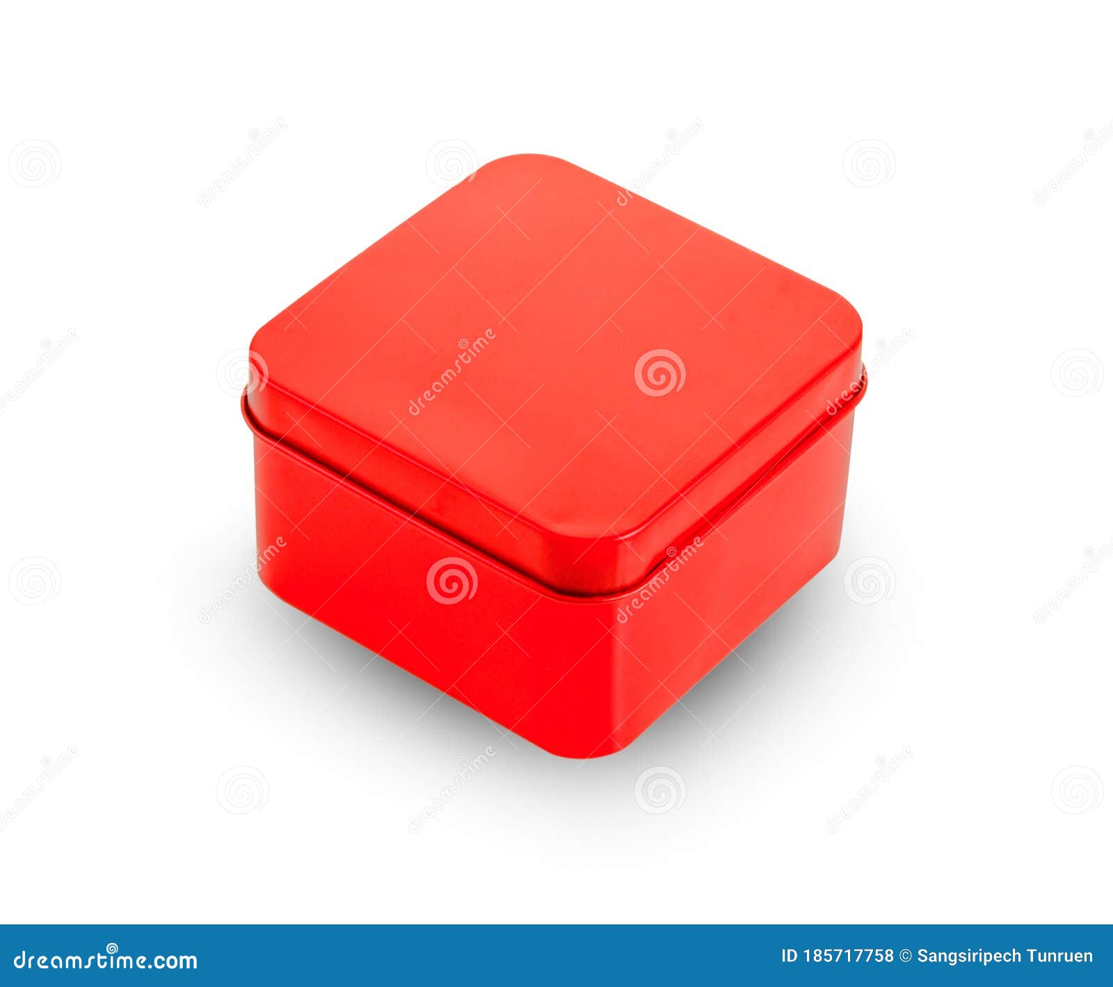 Empty Red Box Isolated on White Background Stock Photo - Image of ...