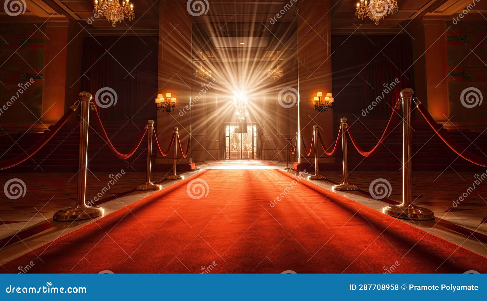 Empty Red Carpet for Celebrities with Paparazzi. Award Stock Photo ...