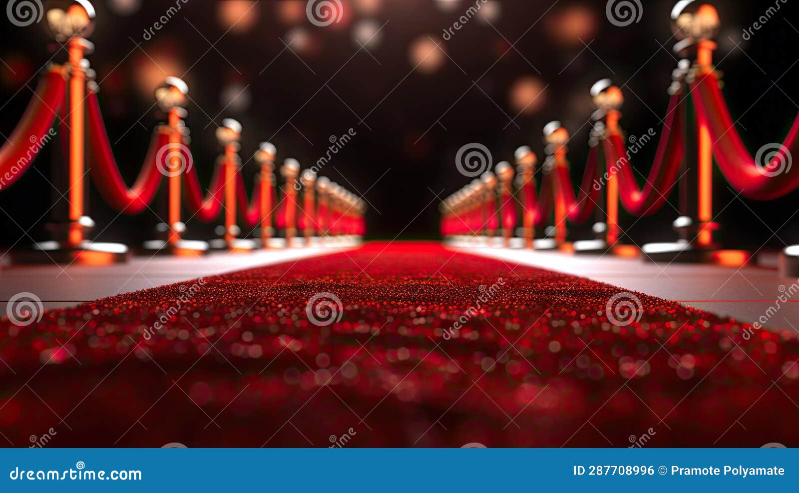 Empty Red Carpet For Celebrities With Paparazzi. Award. Generative Ai ...