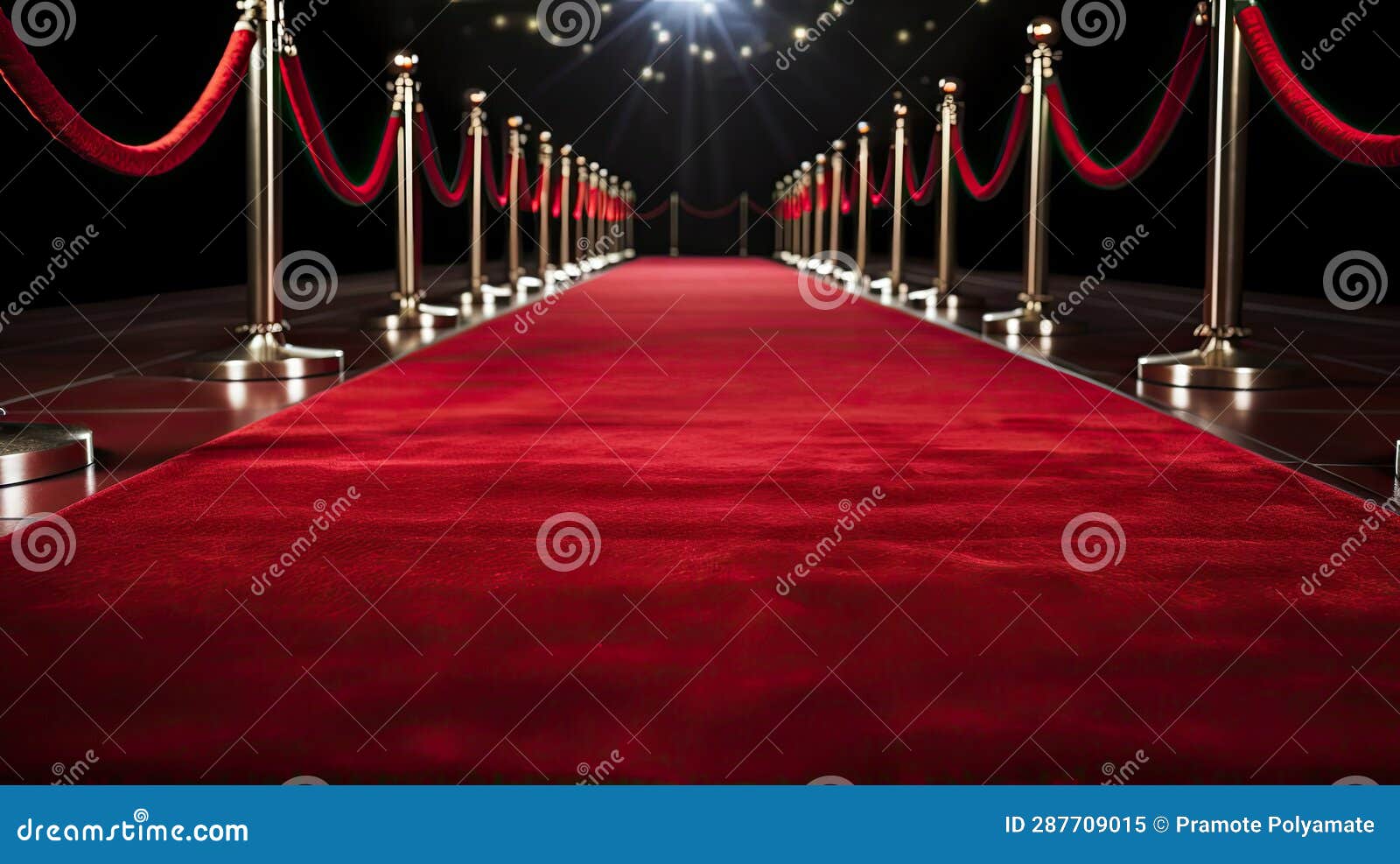 Empty Red Carpet For Celebrities With Paparazzi. Award. Generative Ai ...