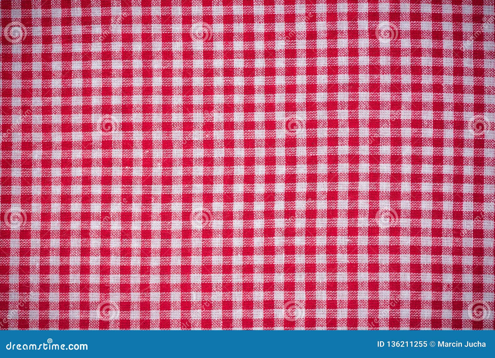 Empty Red Checkered Kitchen Linen or Cloth Stock Image - Image of ...